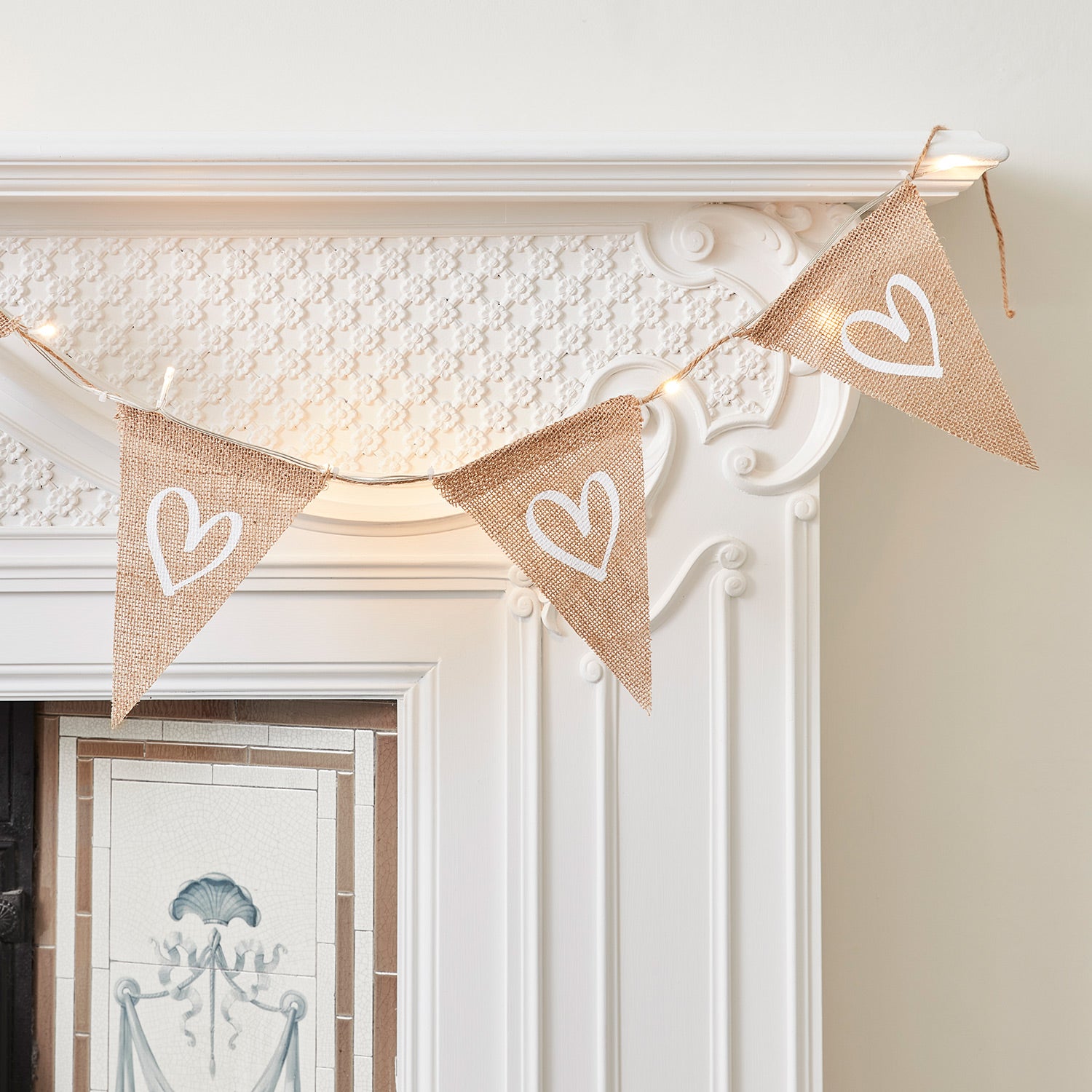 12Pcs Valentine's Day Decorations Heart Garland - Party,Anniversary ...