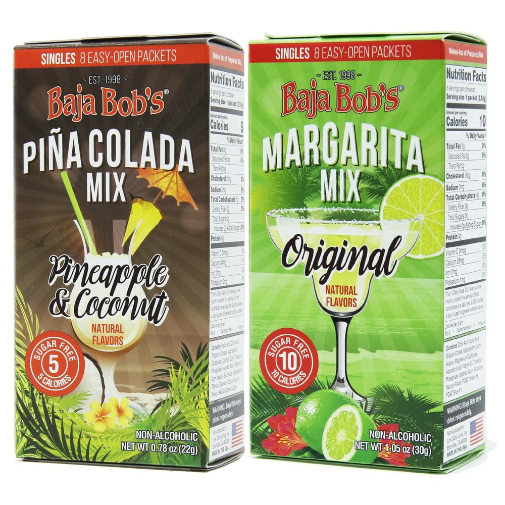 Baja Bob's Sugar-Free Cocktail Mix Singles - Variety Pack - Walmart.com
