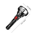 LED Flashlight 1000 Lumens, Rechargeable Flashlight, Zoomable ...