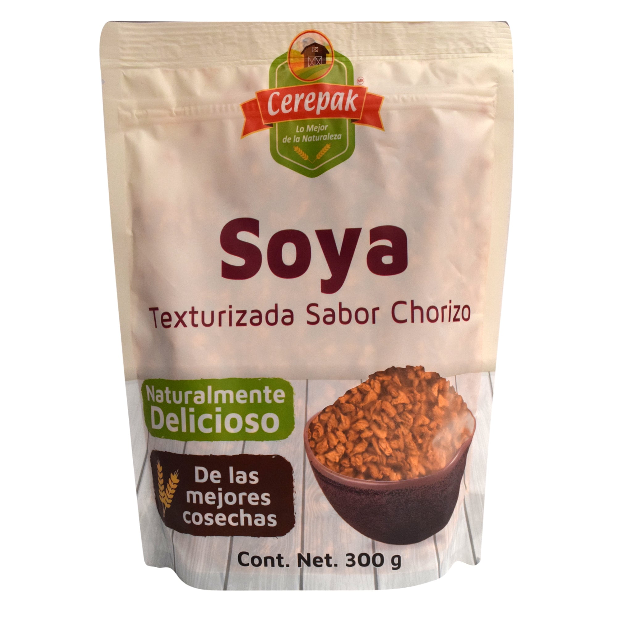 SOYA TEXTURIZADA Cerepak Chorizo 300 G | Walmart en línea