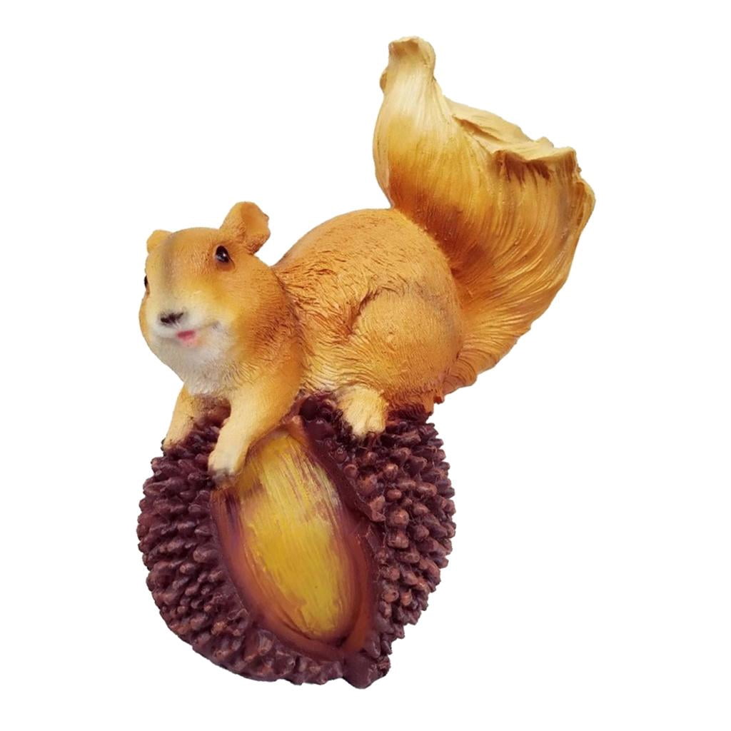 Garden Yard Squirrel Model Realistic Squirrel Figurines home and garden ...