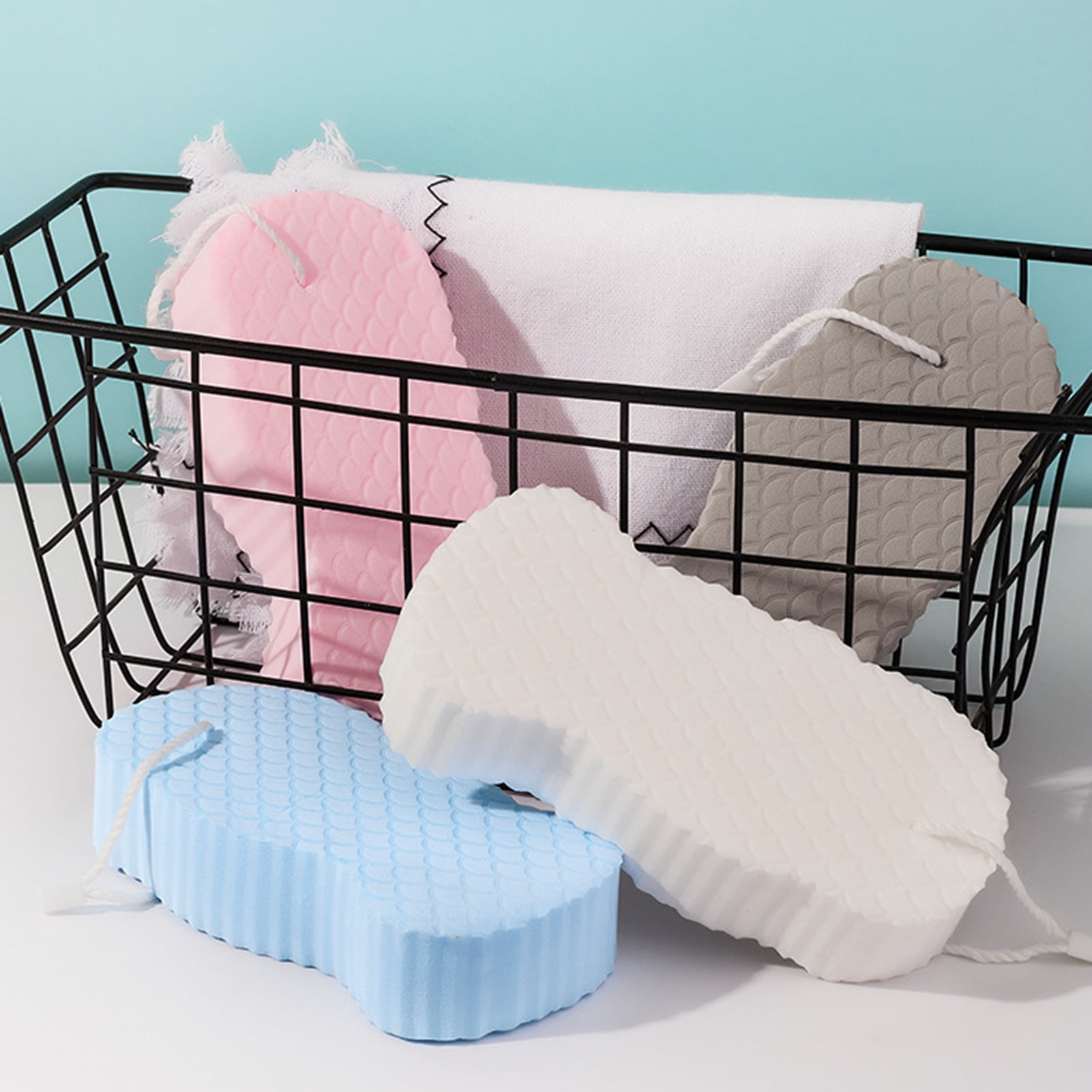 Warkul 2023 Bath Exfoliating Sponge Shower Brush Body Skin Cleaner Dead ...