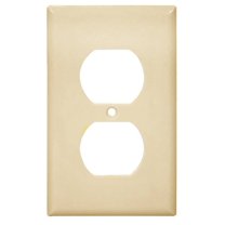 Cooper 2157V Ivory Two Gang Combination Wall Plate, 1-Decorator and 1 ...