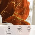 Burnt Orange Sheer Curtains 54 Inch Length, Light Filtering Voile ...