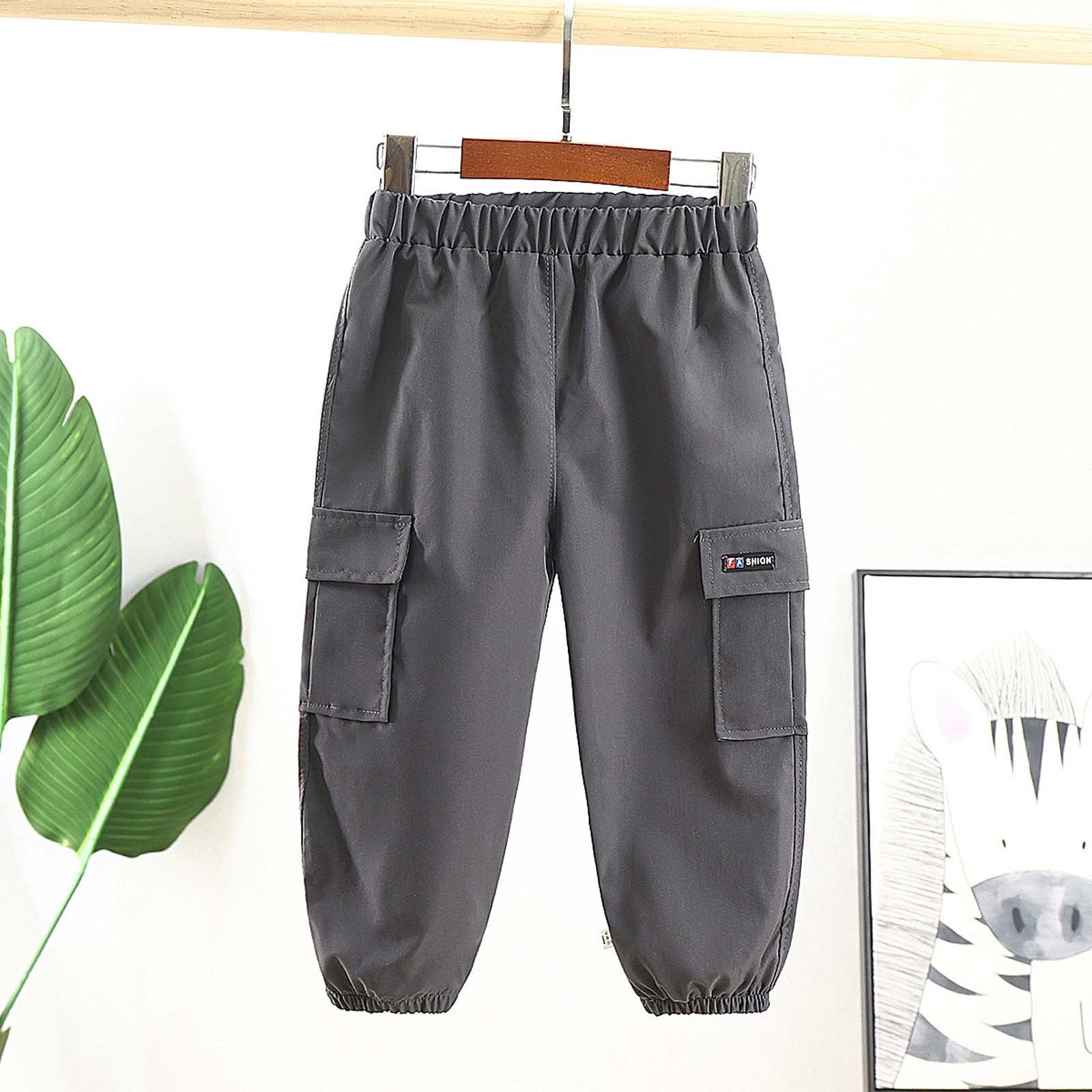 Click here for Unbranded Boys Casual Trousers Cargo Pants Fashion... prices