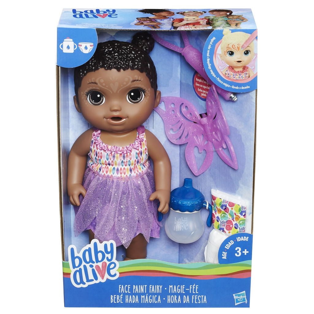 Click here for Baby Alive Face Paint Fairy Doll - Black Hair S prices