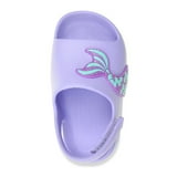 Wonder Nation Toddler Girl EVA Slide Sandals with Recycled EVA, Glitter ...