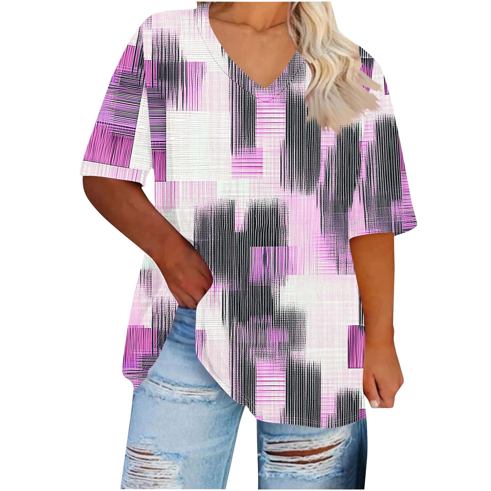 Click here for Akoee Trendy Plus Size Tops For Women Summer 2025... prices