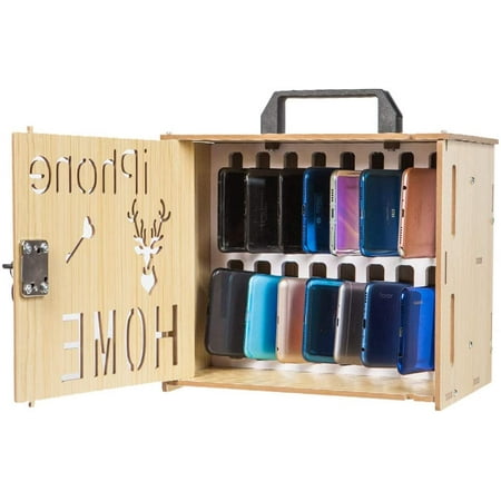 Zmmyr Wooden 16 Grid Cell Phone Storage Box Classroom Pocket Charts ...