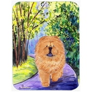 Carolines Treasures BB2334LCB Halloween Scary Chow Chow Cream Glass ...