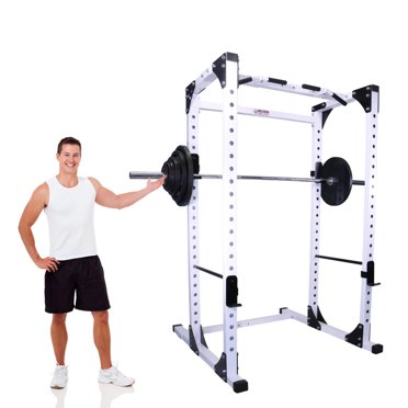 1400LBS Capacity Power Cage Rack, Professional Home Gym Equipment with ...