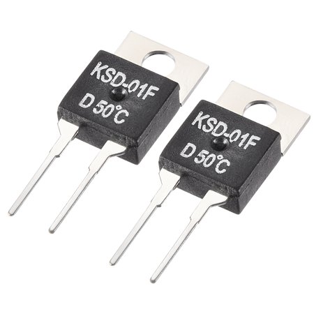 KSD-01F Thermostat , Temperature Controller 50℃ N.C Normal Close 2pcs ...