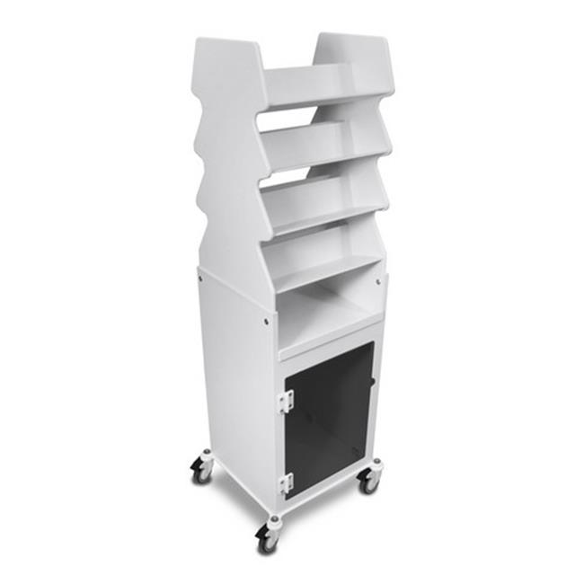 TrippNT 50252SMOKE Tall Hospital Medical Suture Cart with Bulk Storage ...