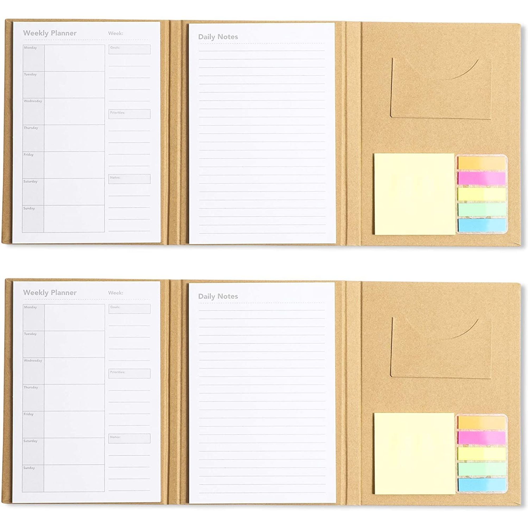2 Pack Set Of Planner Notebook To do List And Weekly Planner Notebook 2 Pack Set Of Planner Notebook To do List And Weekly Planner Notebook
