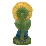 Mainstays Outdoor Sunflower Gnome Garden Statue, 6.25in L x 5in W x ...