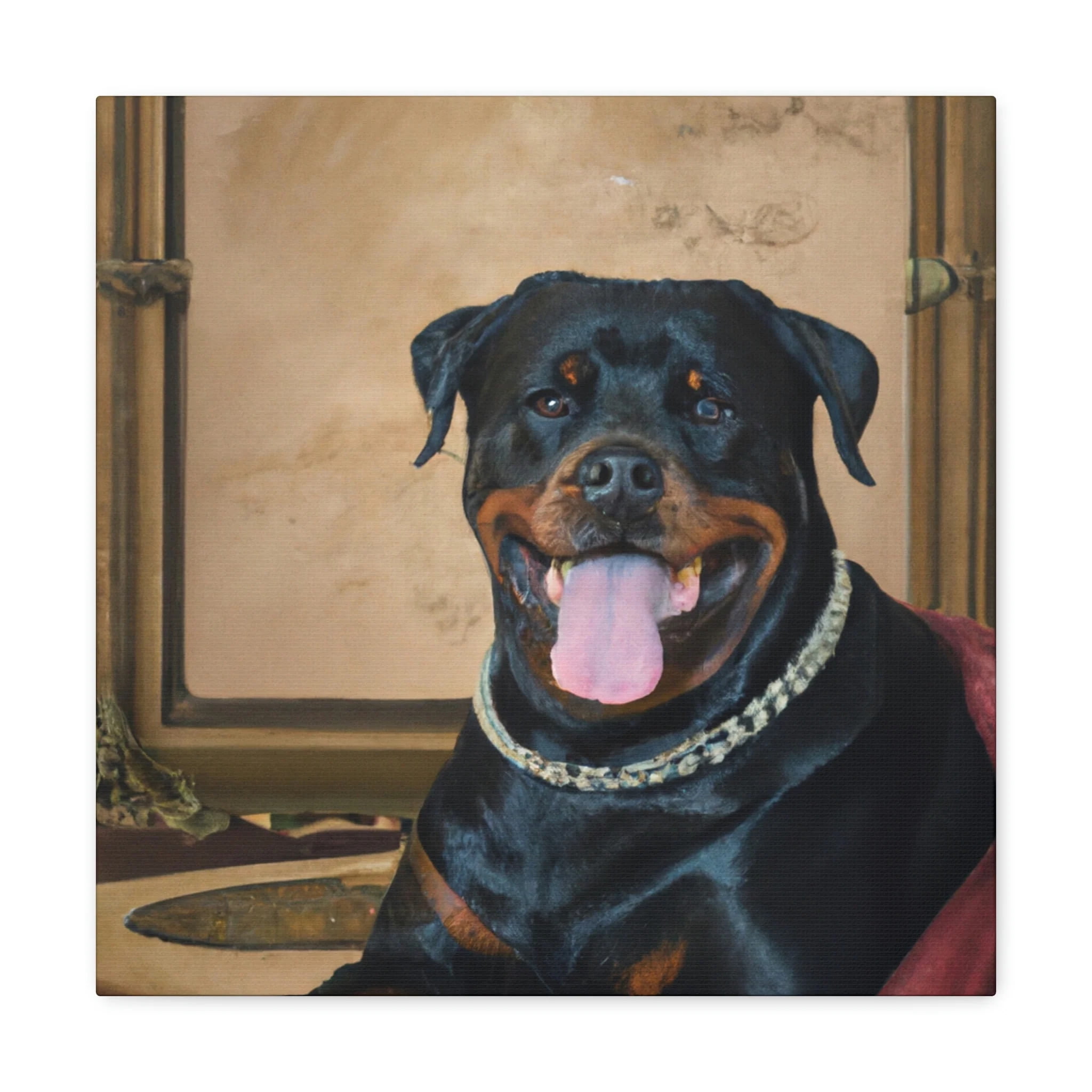 The Loyal Rottweiler - Canvas - Walmart.com