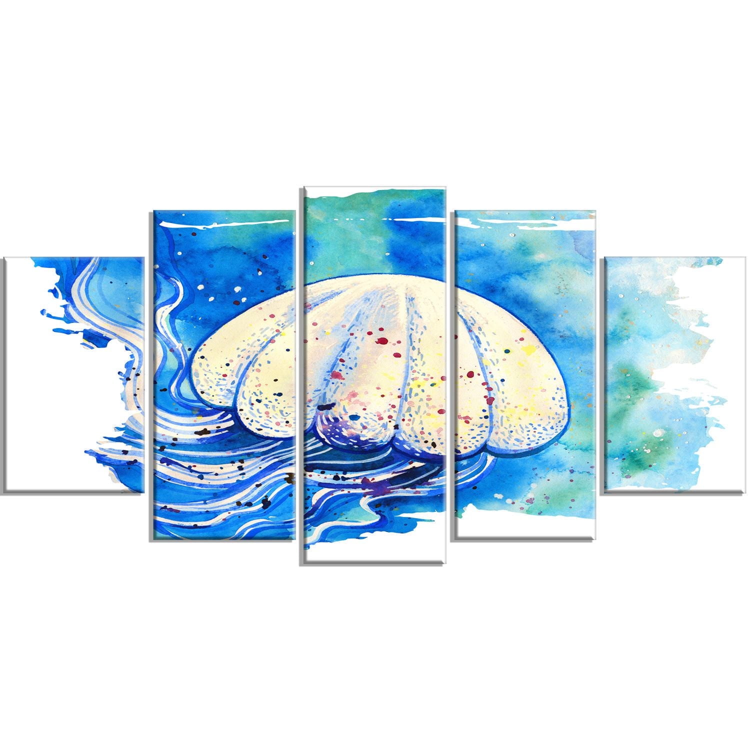 Click here for Designart Design Art Jellyfish Watercolor Painting... prices