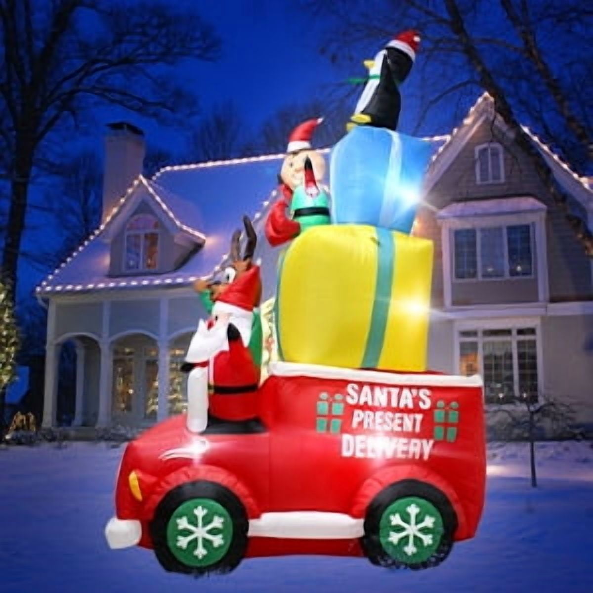 Click here for Kitbonis 9ft Christmas Inflatable Car Outdoor Deco... prices