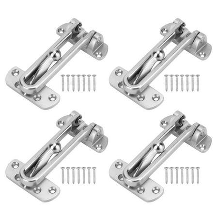 Anti Theft Door Buckle,4 Pcs Swing Bar Door Lock Latch Door Security ...