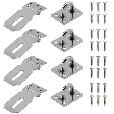 4PC Hardware Cabinet Boxes Spring Loaded Latch Catch Toggle Hasp Iron ...