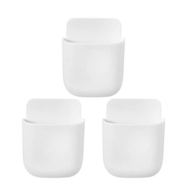 TSV Wall Mount Remote Control Holder, Adhesive Storage Box for Phone ...