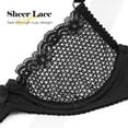 Wingslove Womens Sexy 1 2 Cup Lace Bra Balconette Mesh Underwired Demi