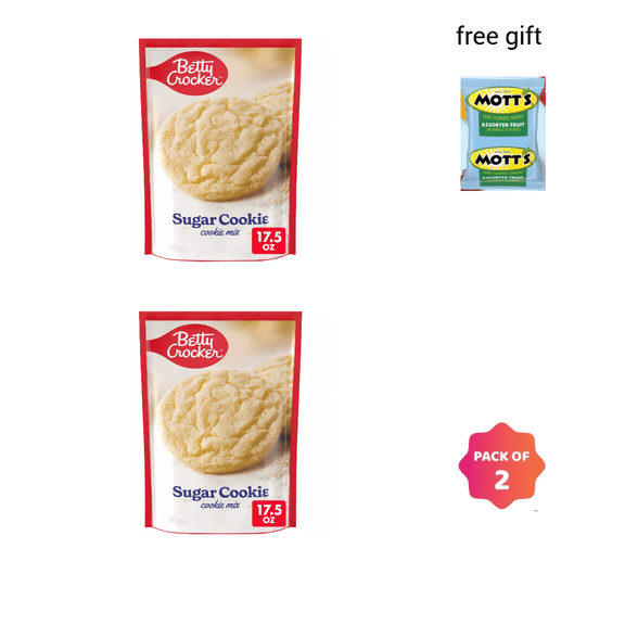 Pack of 2 LIMITED EDITION Betty Crocker Gingerbread Cookie Pouch Mix 17 ...
