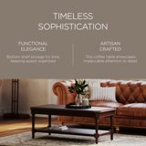 Open Box Maven Lane Traditional Rectangular Wooden Coffee Table ...