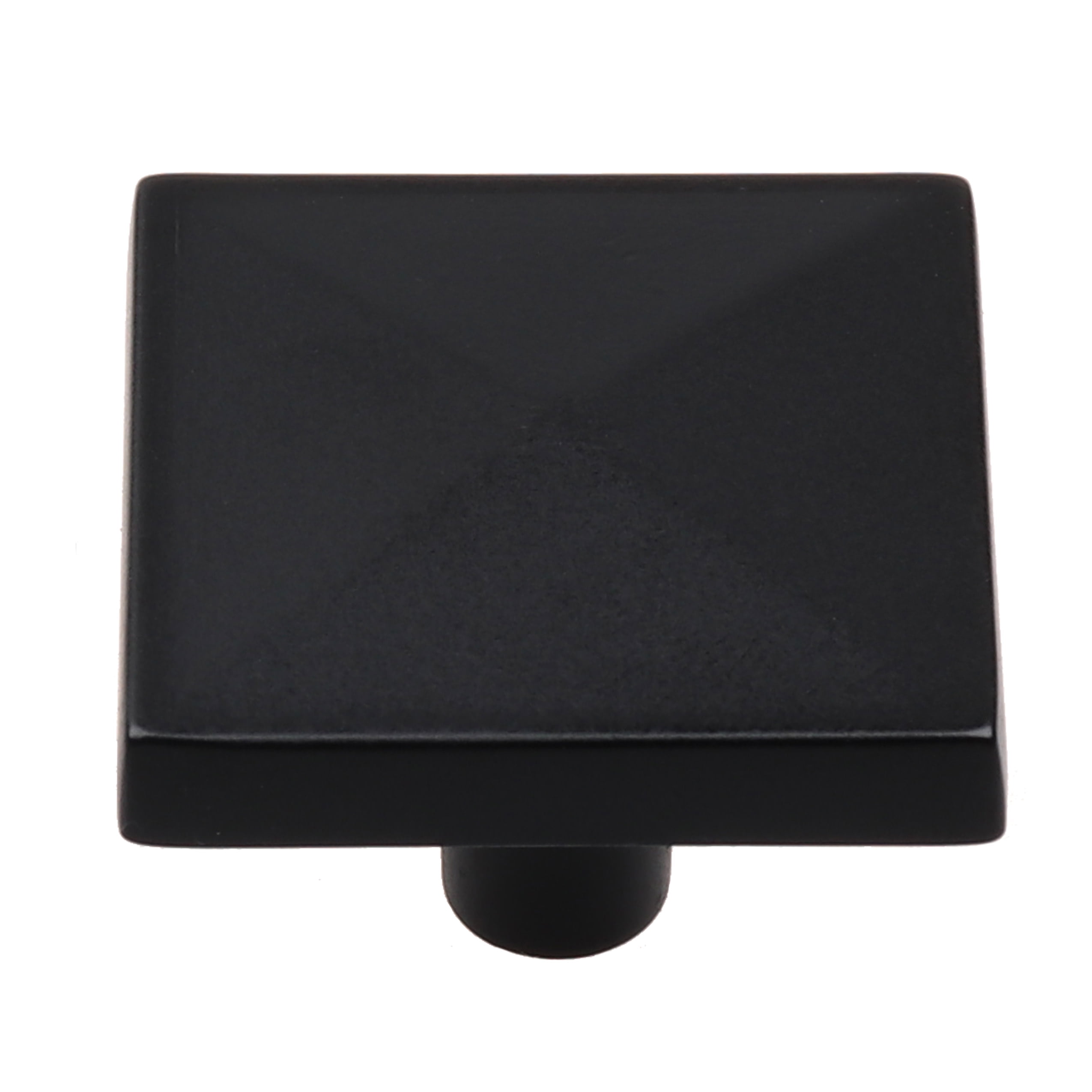 GlideRite 1-1/4 in. Classic Square Pyramid Cabinet Knobs, Matte Black ...