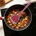 Anckoeil 2-Pack Silicone Spatula, Heat Resistant Wok Turner for Stir ...