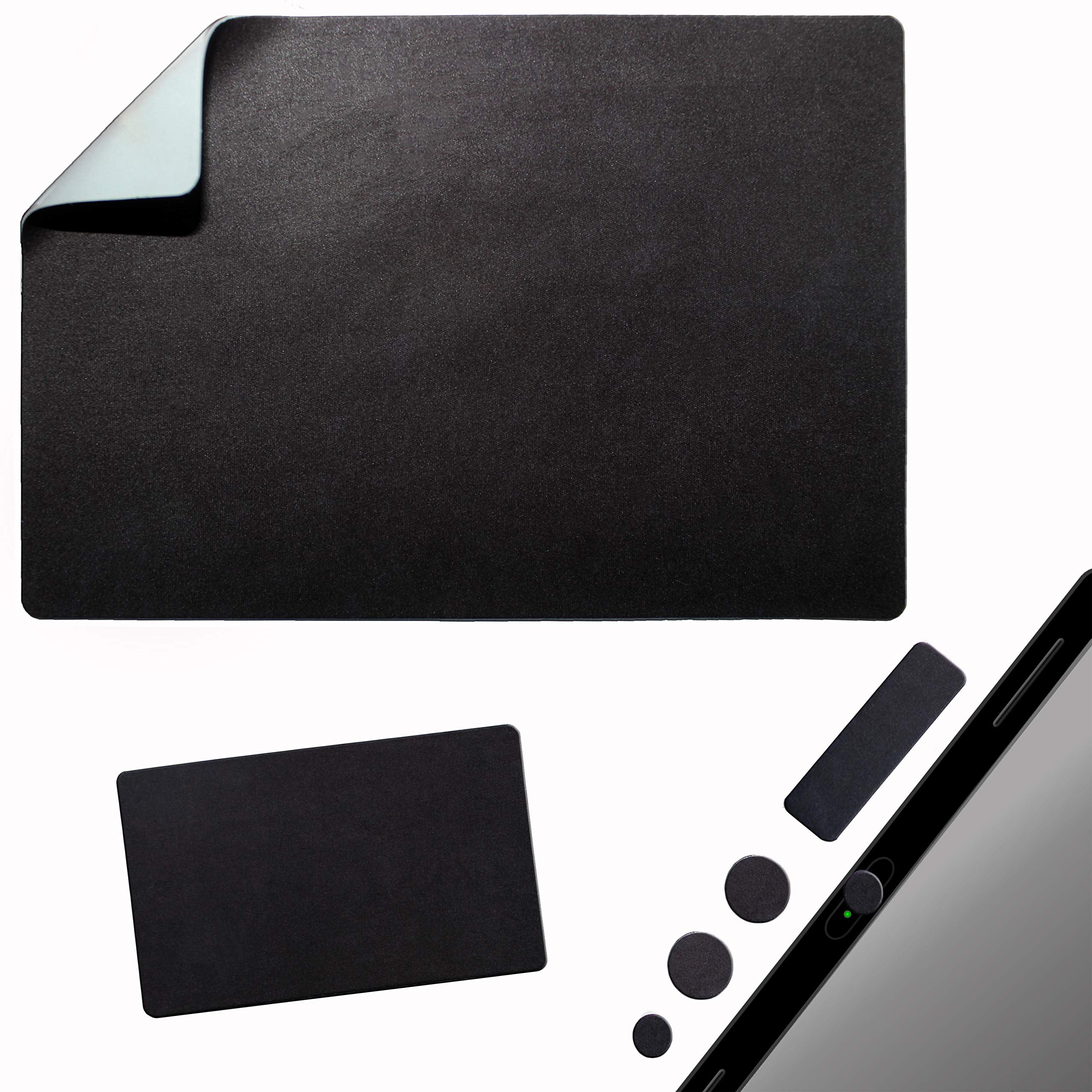Mouse Pad Adhesive Bottom - Sticks to Any Surface - Portable - Webcam ...