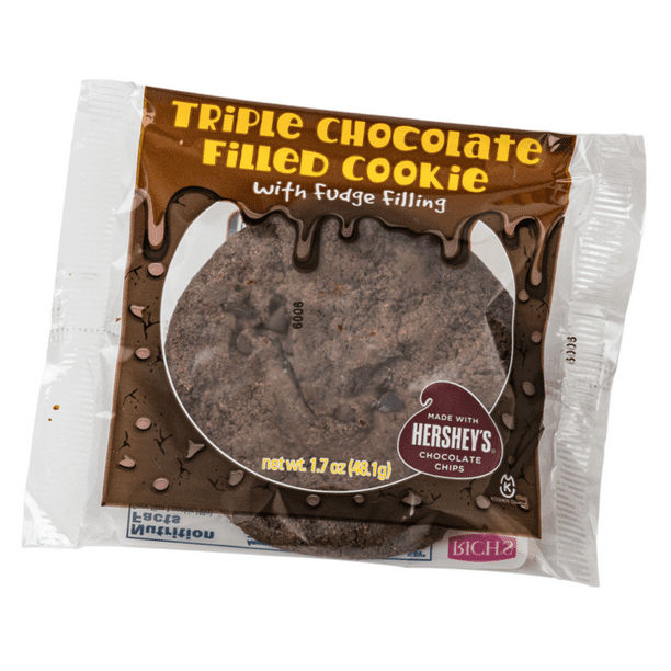 Triple Chocolate Cookie Filled with Fudge and Hershey's Chocolate Chips ...