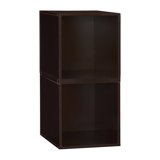 Niche Cubo Stackable Storage Cube - White Wood Grain - Walmart.com