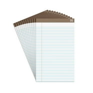 TRU RED Notepads 8.5" x 11.75" Wide Ruled Canary 50 Sheets/Pad 24 ...