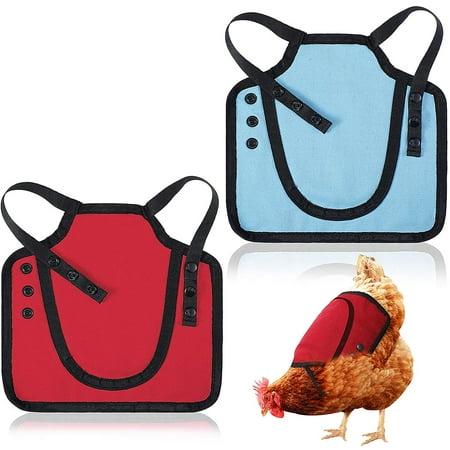 2 Pieces Standard Chicken Saddle Hen Apron Feather Fixer Adjustable ...