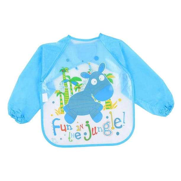 1-5 Years Kids ing Apron Smock Feeding Bib DIY Blue Horse - Walmart.ca
