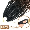 ZHANYU-Goddess Box Braids CroZHANYUt Hair With Curly Ends 20 Inch Bohomian Box Braids CroZHANYUt ...