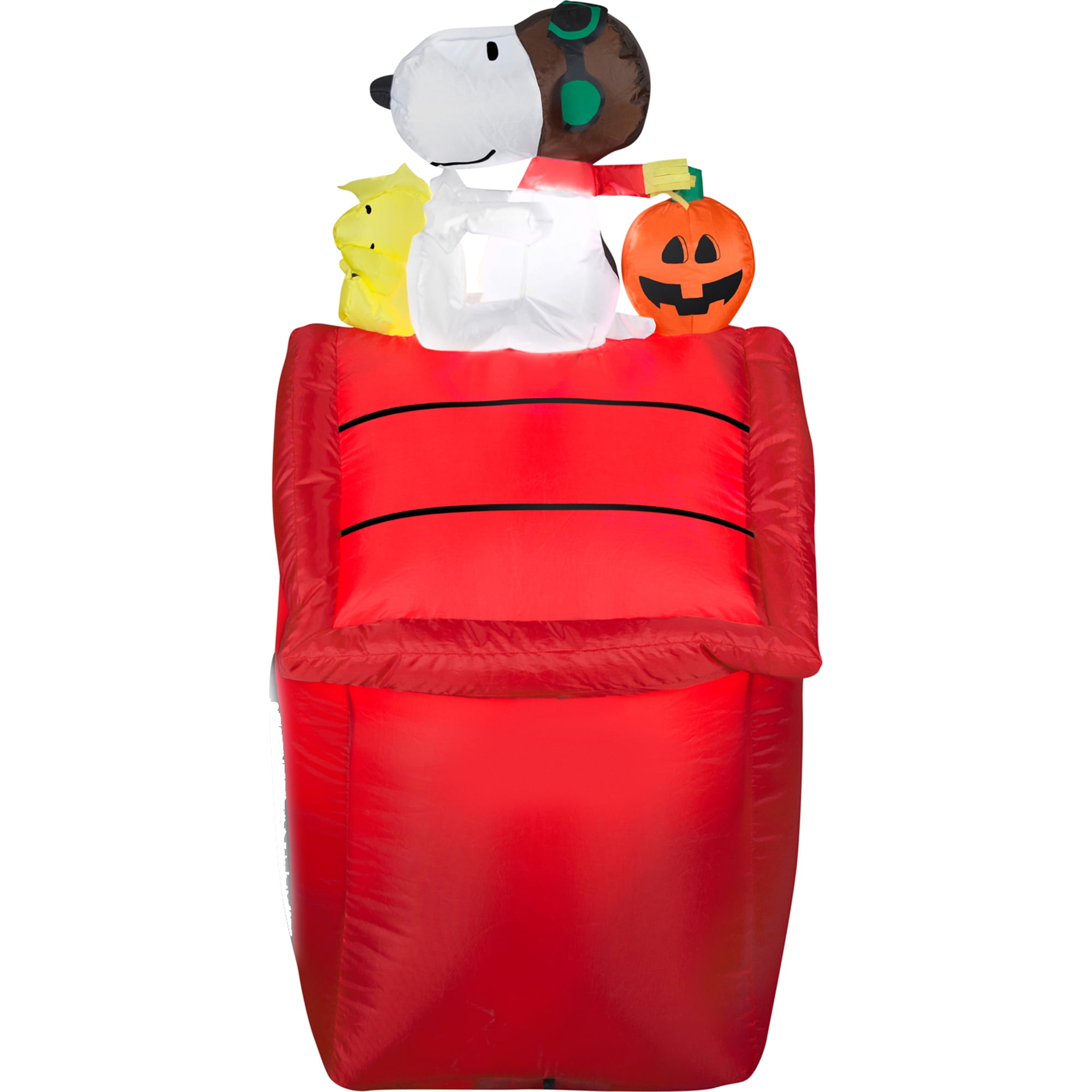 3.5 ft. H Halloween Airblown Inflatables Peanuts Snoopy Flying Ace ...