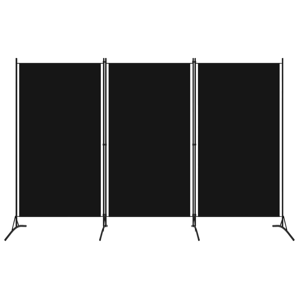 Click here for Vidaxl 3-Panel Room Divider Black 260x180 Cm 102.4... prices