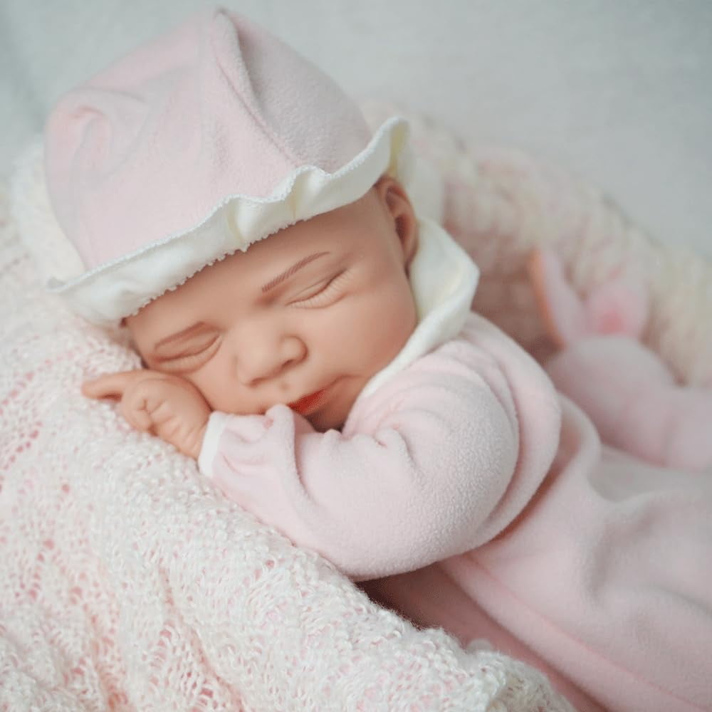 Muñeca SOFTMARY de silicona completa para recién nacido de 18 cm con ...