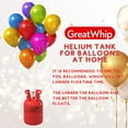 Portable GreatWhip Helium Tank 13L - Inflates Up to 50 Latex Balloons ...