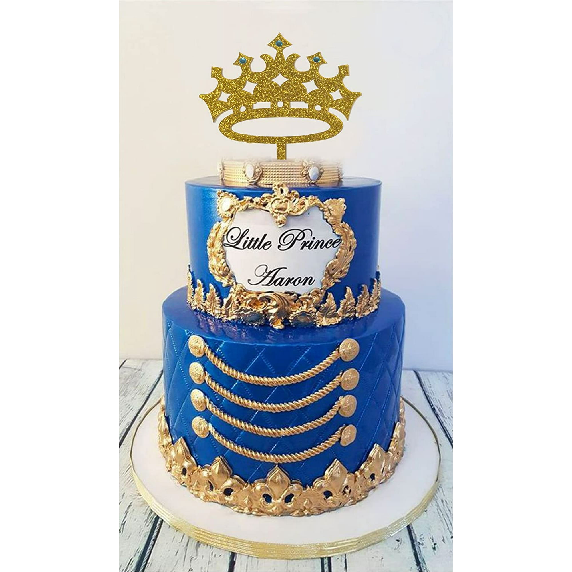 Gâteau De Baby Shower Avec Couronne De Prince