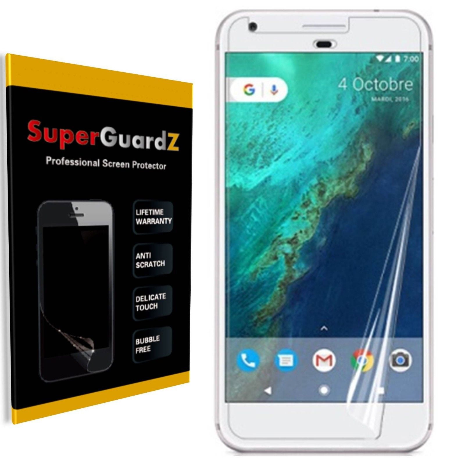 [8-Pack] Google Pixel XL (2016 Released) SuperGuardZ Screen Protector ...