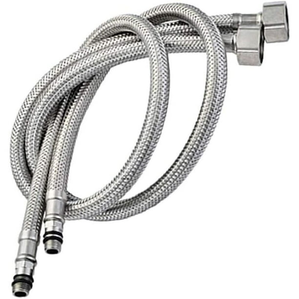 Pack of 2 Kitchen/Basin Monobloc Mixer Tap Connectors Flexi Pipes Tails British Standard Pipe ...