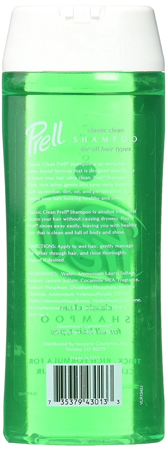 Prell Classic Clean Shampoo Thick Rich Formula All Hair Type 13.5oz, 5 ...