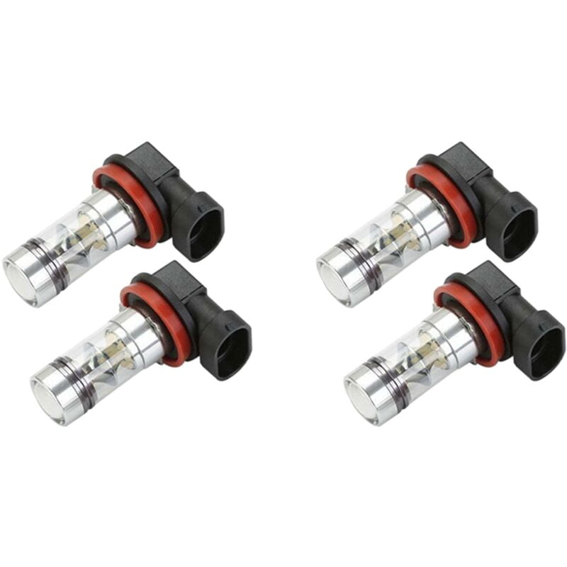 4X H8 H11 H16 6000K blanco 100W Bombilla de luz de conducción LED de ...