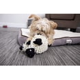 goDog Fuzzy Wuzzy Lamb Squeaky Plush Dog Toy, Chew Guard Technology ...