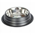 Iconic Pet Color Splash Stripe Non-Skid Pet Bowl, 24 Oz, Black ...