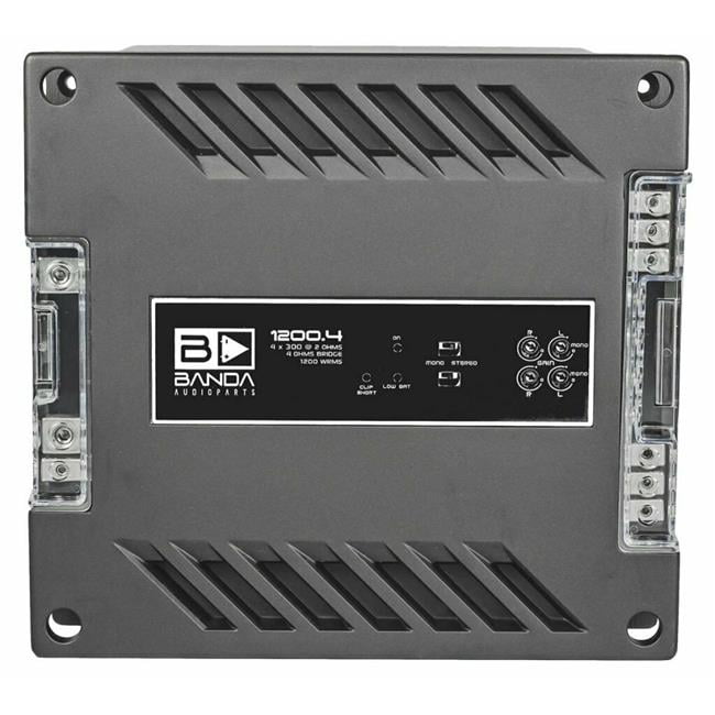 Banda 1200.42OHM 300 watts 4 Channel Max at 2 Ohm Car Audio Amplifier ...