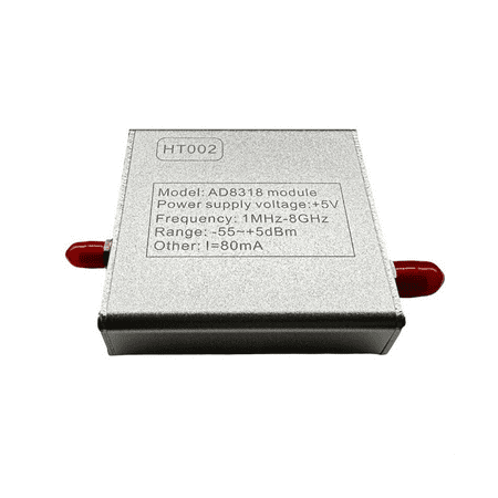 Qtmnekly AD8318 Module RF Power Meter Logarithmic Detector 1MHz-8000MHz ...